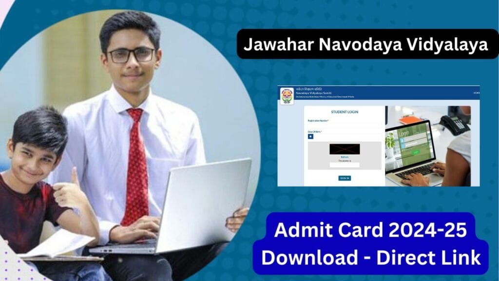 Jawahar Navodaya Vidyalaya Admit Card 2025-26 : Download Direct Link ...